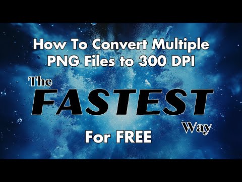How To Convert PNG Files to 300 DPI in Batches - Selling Your Clipart, Digital Art On Etsy