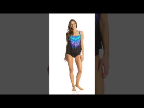 Active Spirit Women's Bird Of A Feather Tankini Top | SwimOutlet.com
