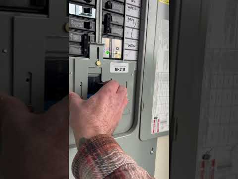 Home Back Up Generator Install and Test! #electrician #housewiring #generator #backupgenerator