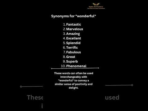 #synonyms #wonderful #english #enhanceyourvocabulary #dailydoseofenglish #ielts #spokenenglish #2023