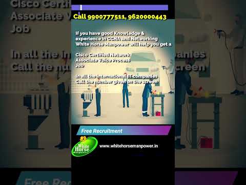 CCNA and Networking job in international companies #onlinehiring #customerservice