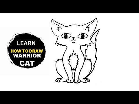 How To Draw A Warrior Cat|draw Warrior Cat Step By Step|warrior Cat Sketch|warrior Cat Outline