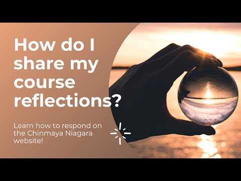 How Do I Share Course Reflections?
