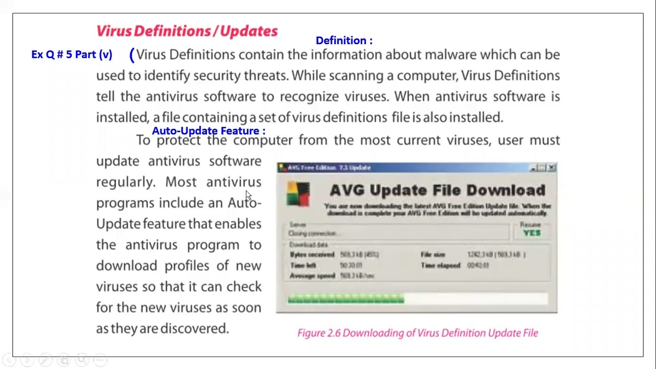 8 Computer : Virus Definitions / Updates