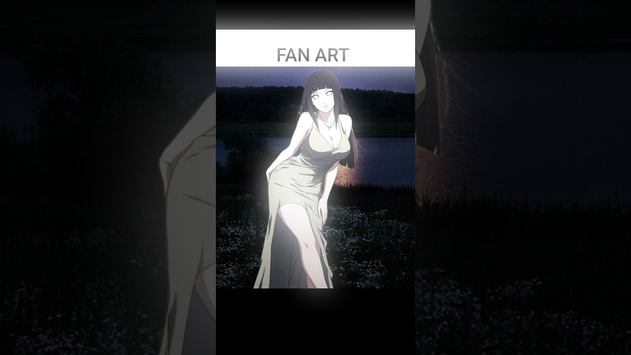 HINATA FAN ART 🔥❤️‍🔥 Edit 😻 #fypシ゚viral #hinata #narutoshippuden #fanart #popular #animegirl #fyp