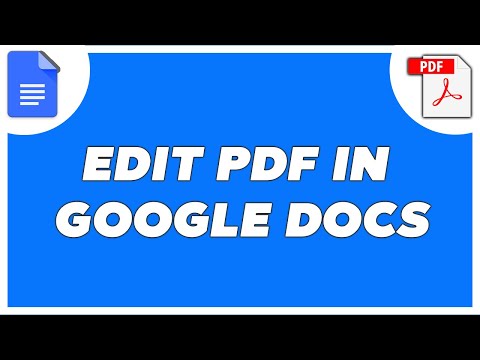 How to Open and Edit PDF in Google Doc