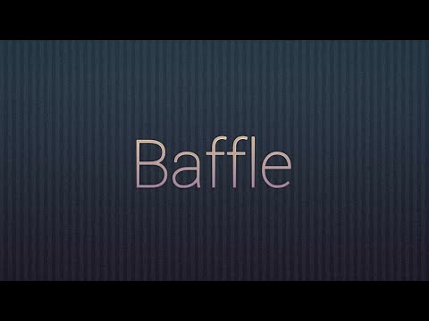 Baffle ( all meanings, uses, sentences of baffle in hindi )