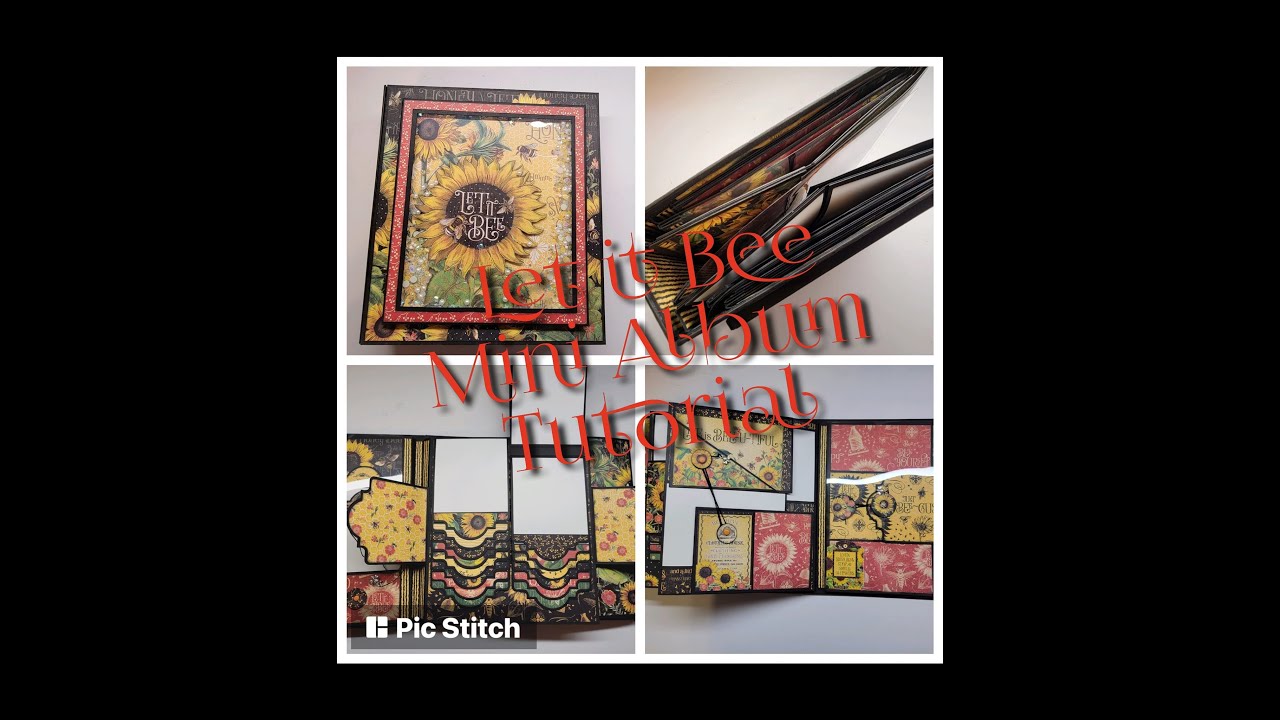 Let it Bee Mini Album Tutorial a Country Craft Creations DT Project