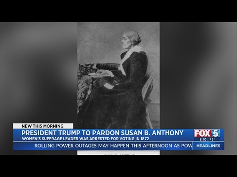 Trump To Pardon Susan Anthony