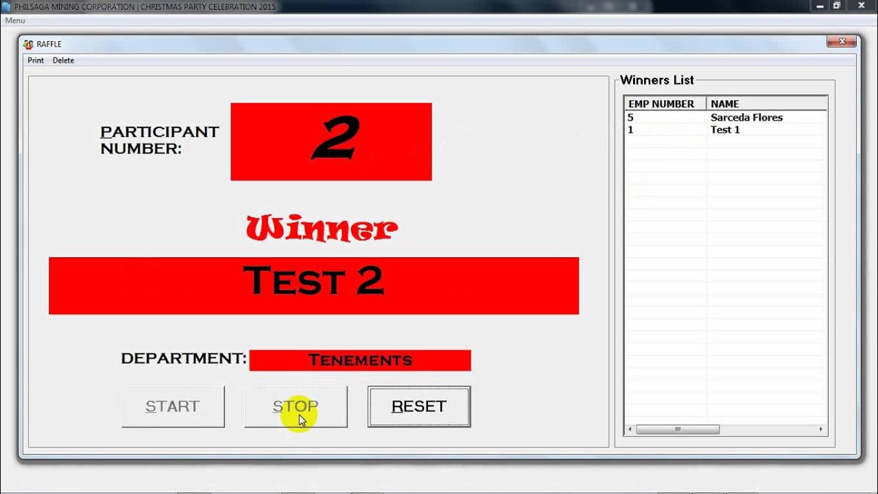 FLOTECH TUTORIAL: Visual Basic 6.0 | Own Apps (Raffle Draw EmpID + Name)