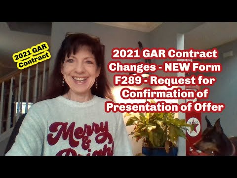 2021 GAR Contract Changes: NEW FORM – Confirmation of Presentation of ...