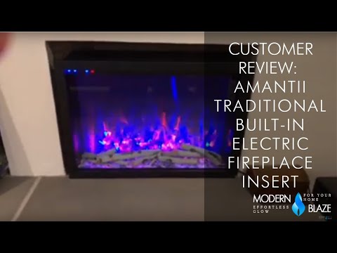 Review of Amantii Traditional Built in Electric Fireplace Insert