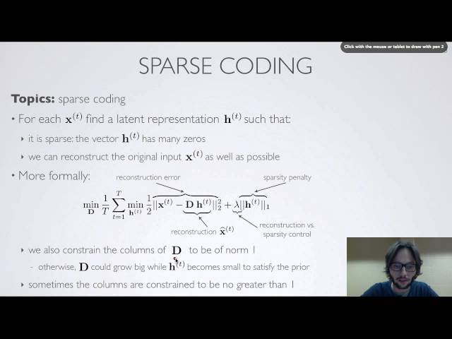 What is Sparse coding | AI Basics | AI Online Course