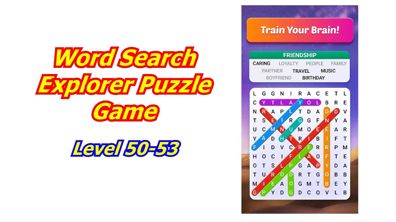 Word Search Explorer Puzzle Game Walk Through