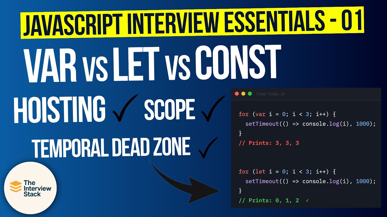 var vs let vs const (You’re Using This Wrong) | JavaScript Explained
