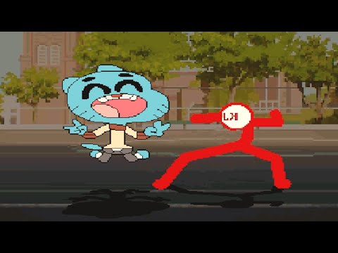 TEAM GUMBALL and KJ BATTLES WITH MUGENS IN SURVIVAL MODE