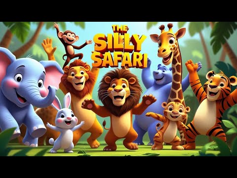 🦁🐘 Animal Dance & Freeze! Silly Safari Kids Song | Learn Animals & Move! Fun Toddler Dance