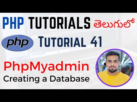 Learn PHP Tutorials in Telugu Lesson 41 PhpMyadmin Creating a Database - Mind Luster
