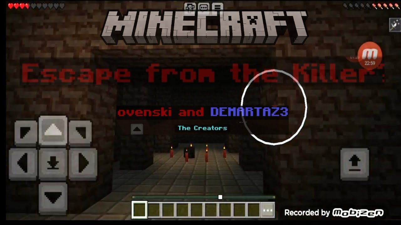 | ESCAPE FROM THE KILLER | MINECRAFT HORROR MAP |