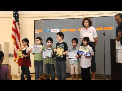 "Noah" recieves his citizenship award from Victoria Elementary May 2012