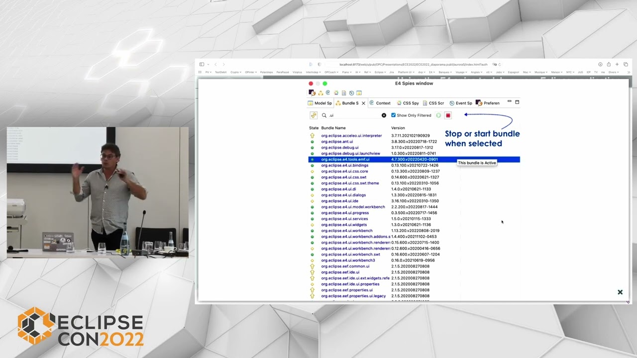Using the E4 spies to debug your Eclipse application