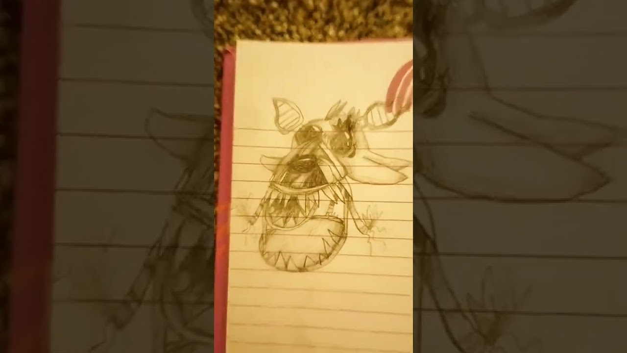 detailed ahh grim foxy wip drawing for video but low quality