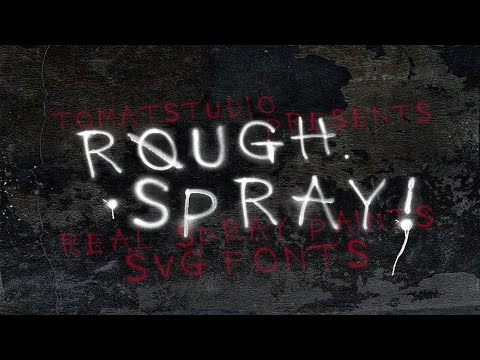 Rough Spray SVG typeface Font Free Download