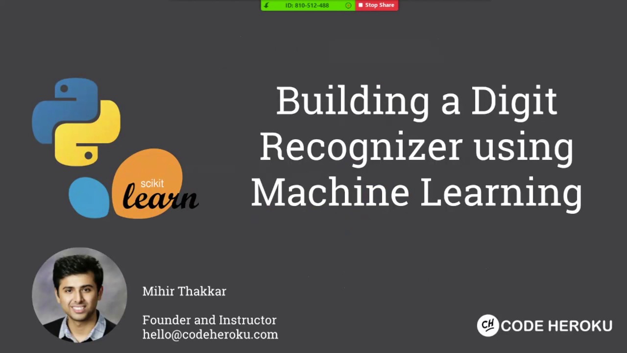 Handwritten Digit Recognition Using Scikit-Learn | Machine Learning Projects