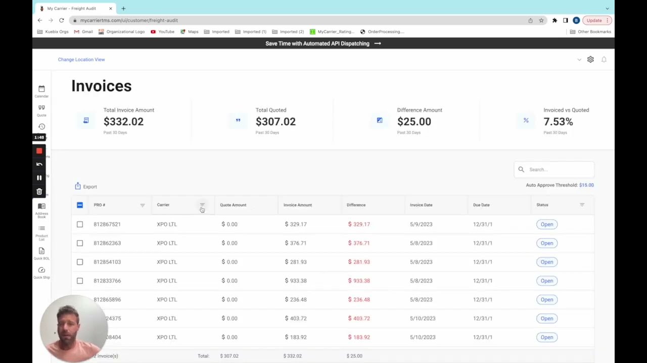 Freight Audit Pro Walkthrough: How to Cut Your Freight Audit Process Time By 90%