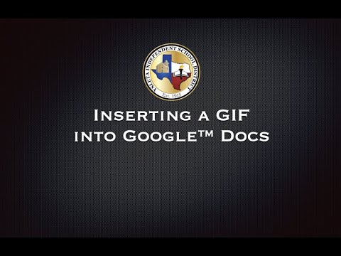 Inserting a GIF into Google™ Docs