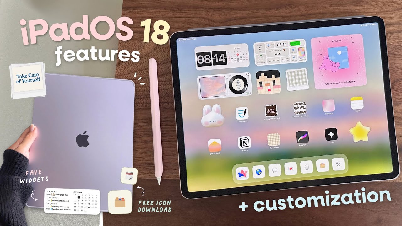 How to customize your iPad! 🏠 | NEW iPadOS 18 features, fave widgets, icons + more!