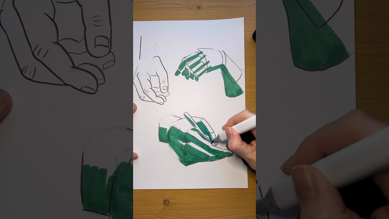 How to draw hands step by step #drawing #howtodraw  #drawingtutorial #artwork #artlesson
