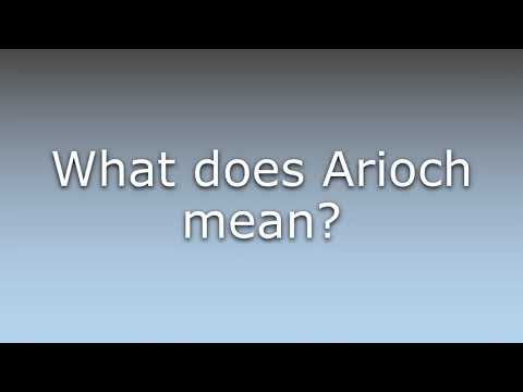 What does Arioch mean?