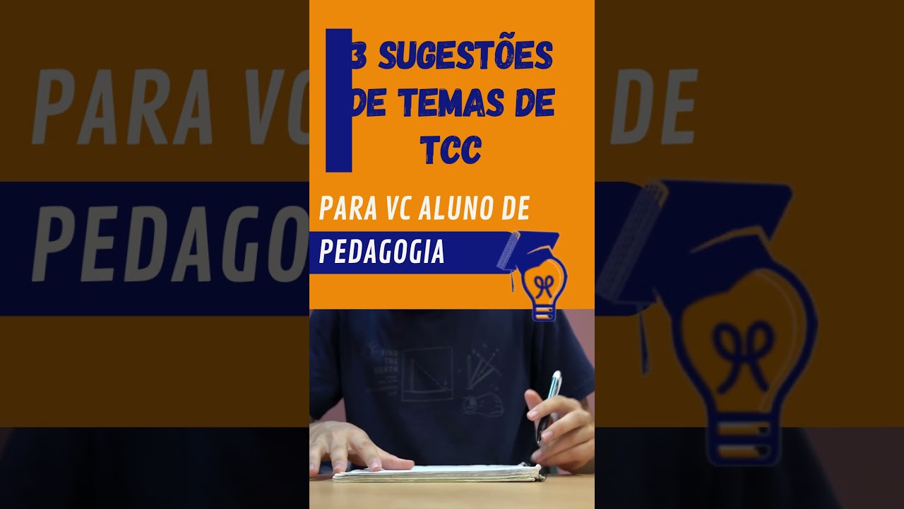 3 Temas de TCC de #Pedagogia #shorts