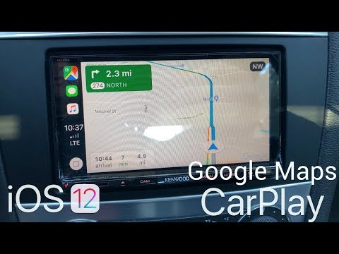 iOS 12 - Google Maps on Apple CarPlay