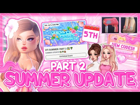 NEW UPDATE COMING TO DRESS TO IMPRESS! *OFFICIAL RELEASE DATE, SUMMER UPDATE PART 2* | Roblox