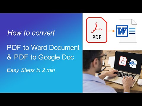How to Convert PDF to Word Document | PDF to Google Docs | Word to PDF Just in 2 min