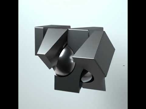 Hokant Metal Brain Teaser Puzzles Solution - Marble