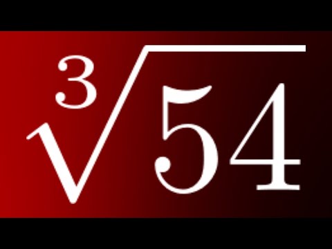 Simplify the Cube Root of 54