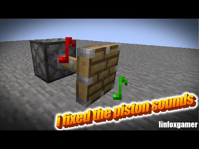 Fixed Piston Sounds Minecraft Texture Pack