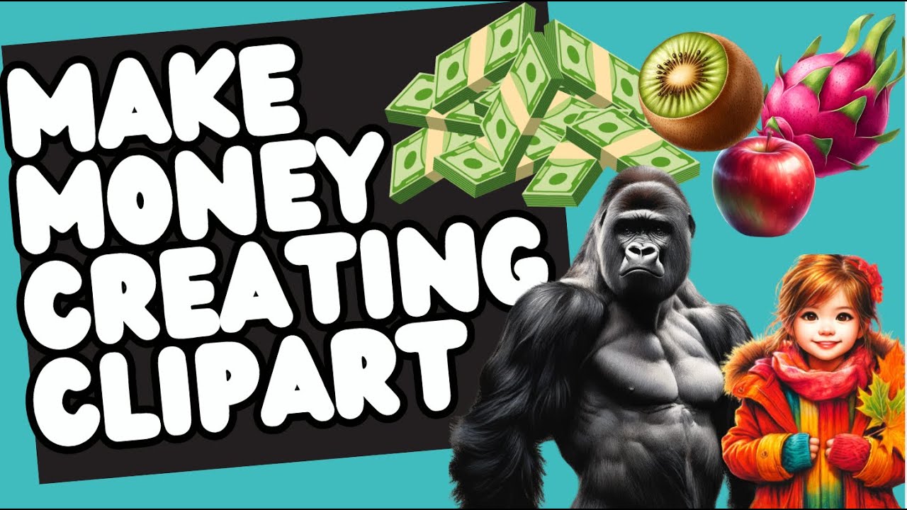 Create, Sell Clip Art EASY to Make Money on Etsy etc!!