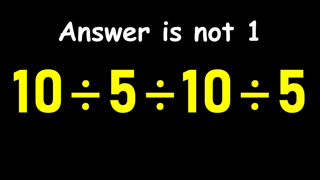 Can You Solve This? Most People Get the Order Wrong!