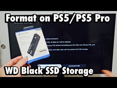 PS5/PS5 Pro: How to Format WD Black 2TB SSD Storage