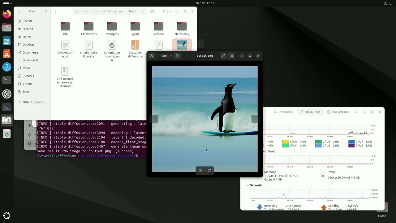 Stable-Diffusion.cpp Vulkan ARM Linux AMD Radeon RX550