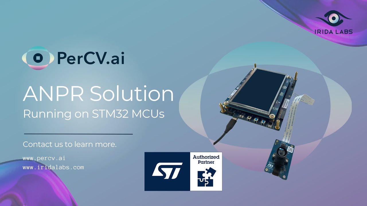 ANPR solution powered by Vision AI: PerCV.ai software on STM32 MCUs