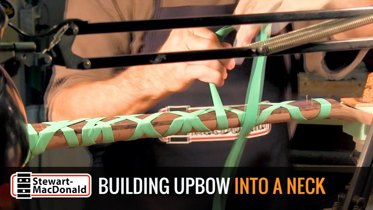 Building upbow into the guitar neck