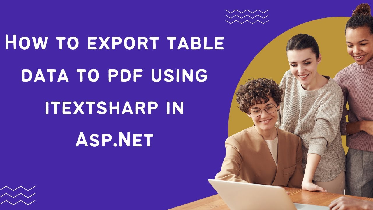 How to export table data to pdf using itextsharp in Asp.Net