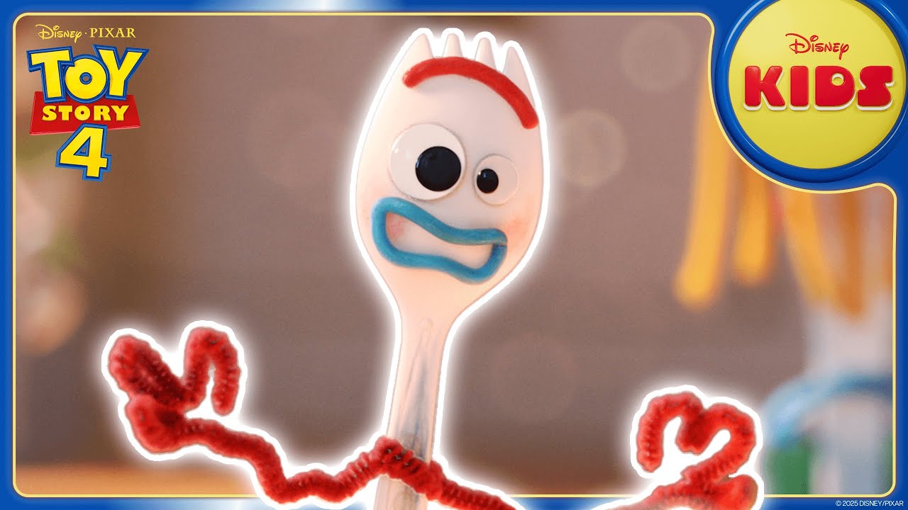 Funny Forky Quotes 🤣🍴| Pixar's Toy Story 4 | @disneykids