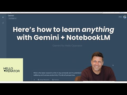 How to learn ANYTHING with Gemini + NotebookLM (AI tutorial)