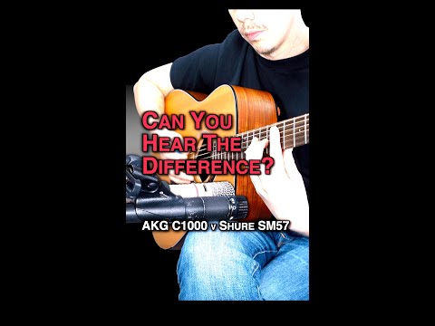 Can You Hear The Difference? AKG C1000 vs Shure SM57 – Yamaha Acoustic Guitar Mic Test 🎸🎤